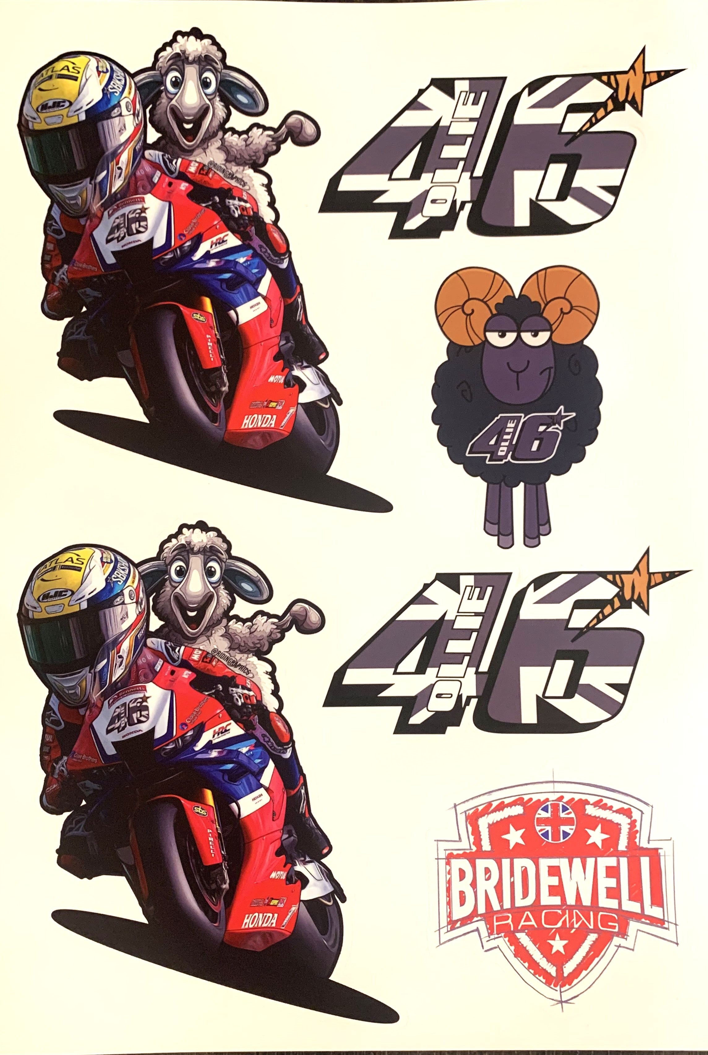 Tommy Bridewell Sticker Set – Gridgear